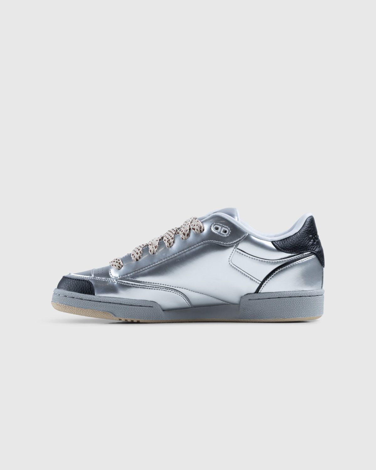 Reebok x Dime – Club C Bulc Shoes Silver/Beige | Highsnobiety Shop