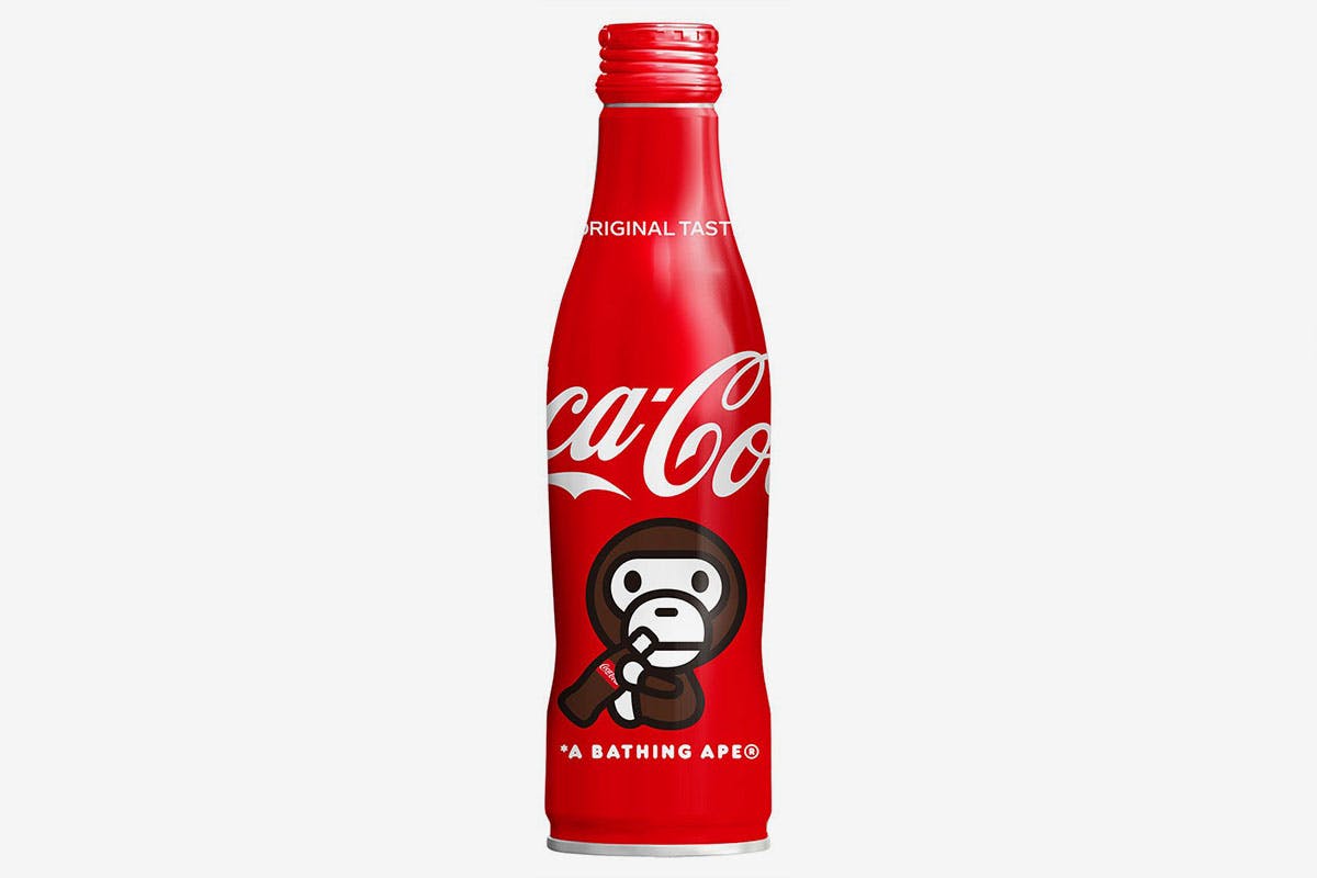 BAPE x Coca-Cola Dress Premium Bottles in Classic Camo