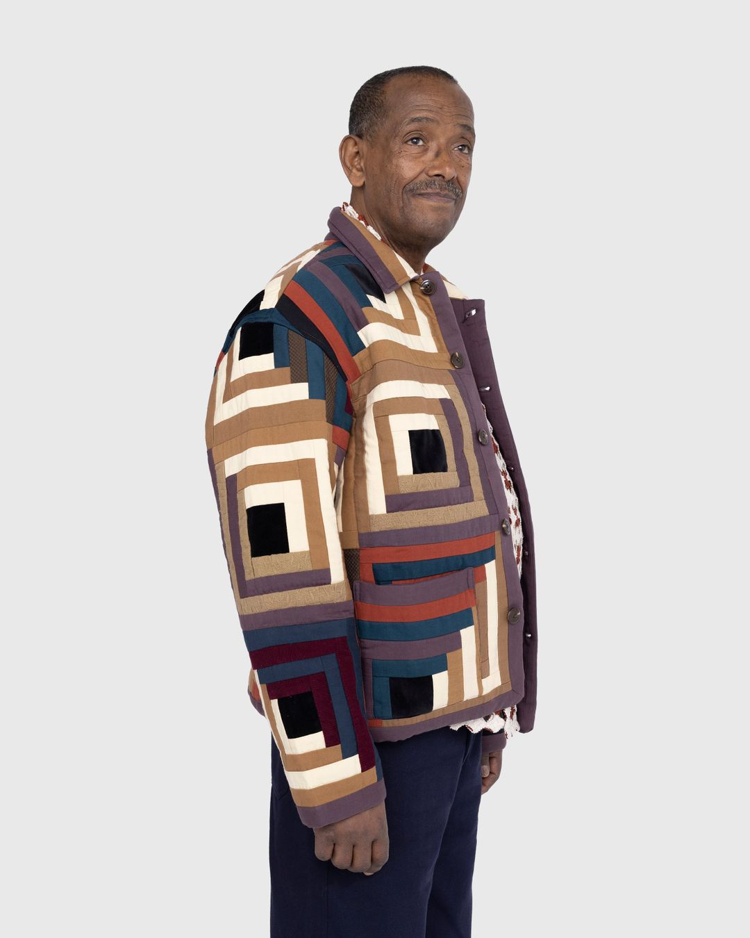 Bode – Log Cabin Quilted Workwear Jacket Multi | Highsnobiety Shop