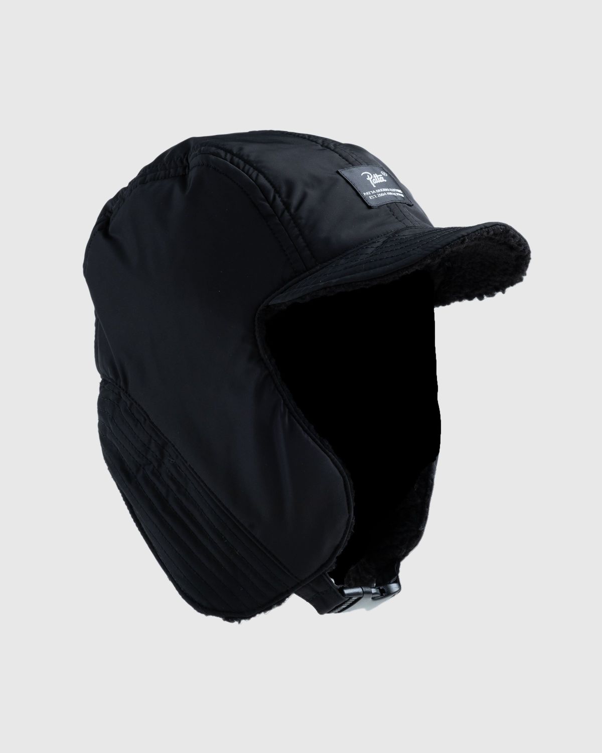 Patta – REVERSIBLE FLAP CAP Black | Highsnobiety Shop