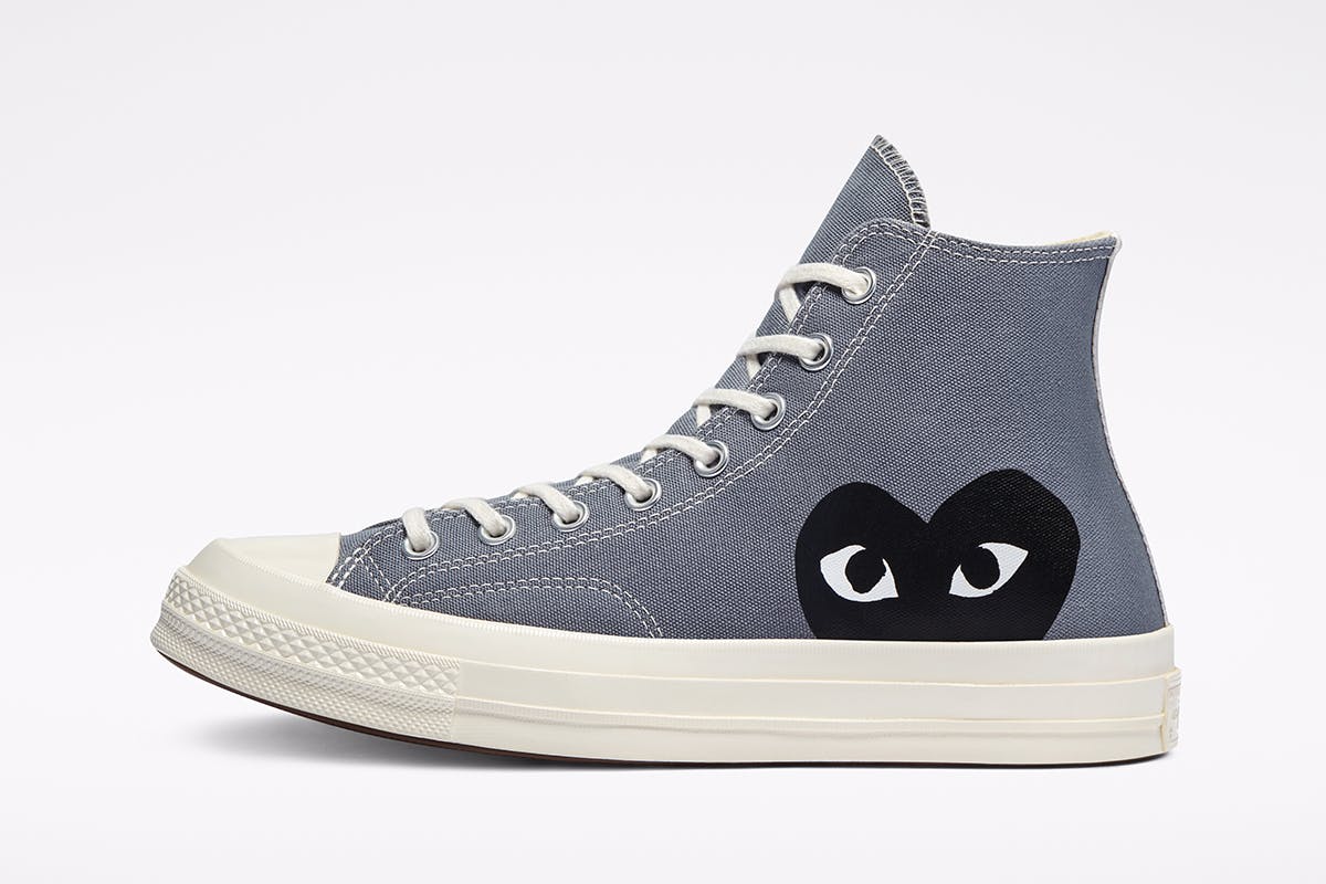 CdG PLAY x Converse Chuck 70 Blue & Gray: Images & Release Info