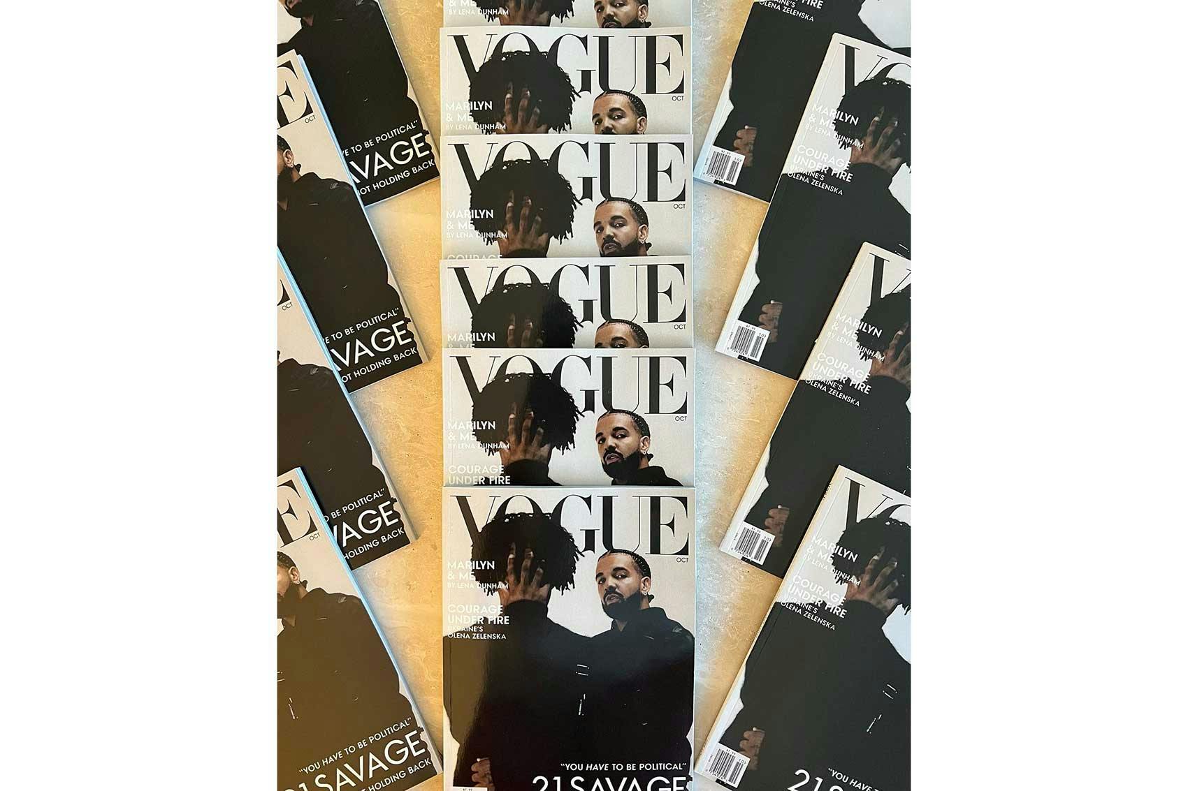 Drake & 21 Savage's Fake 'Vogue' Cover Is Dunzo