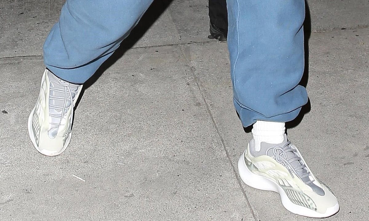 Kanye West Steps Out In Hollywood Wearing New YEEZY Sample
