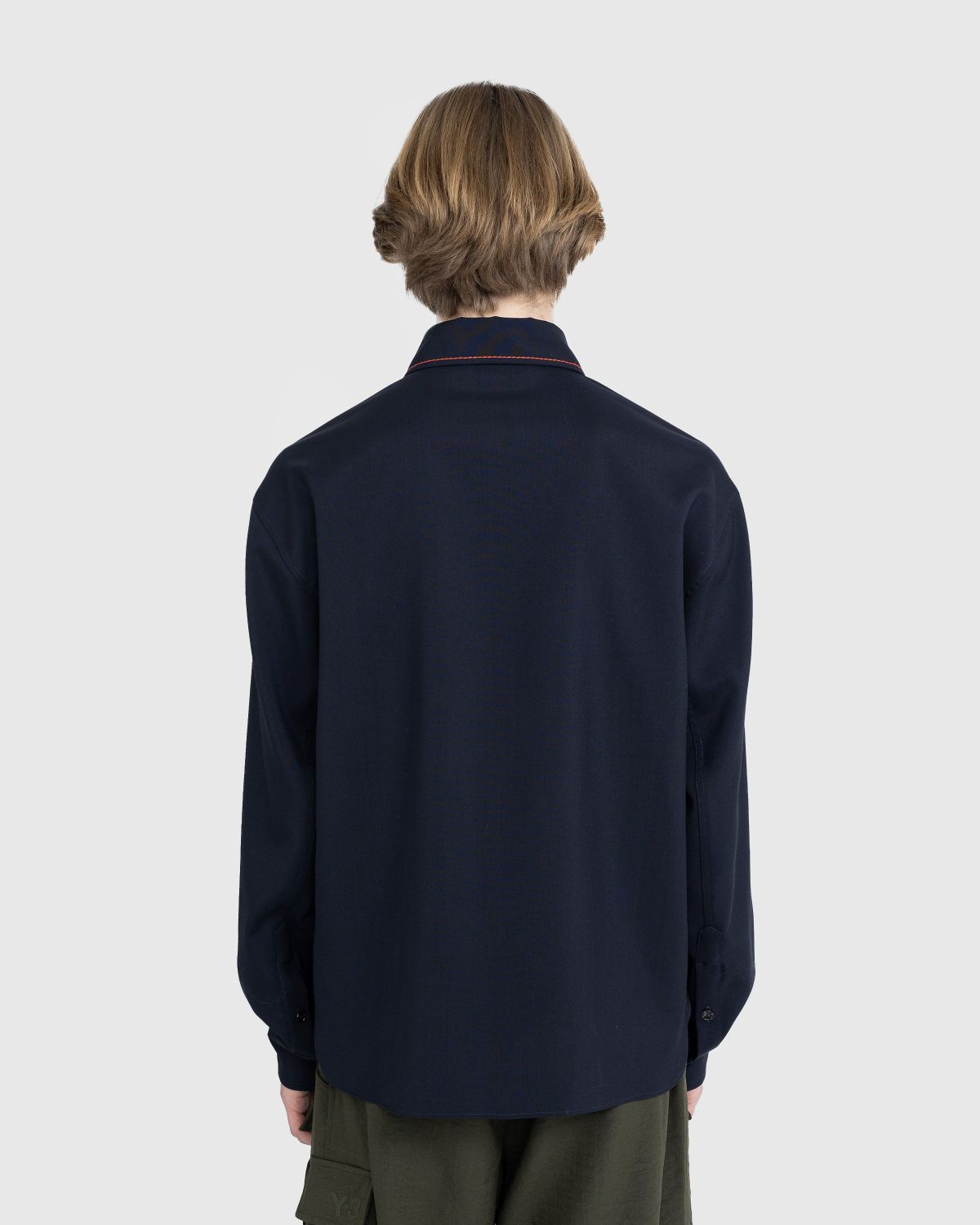Marni – Embroidered Virgin Wool Shirt Blue | Highsnobiety Shop