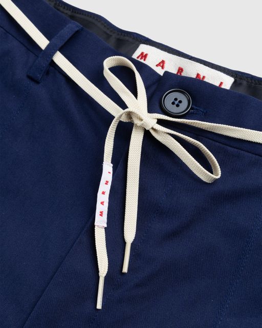 Marni – Drawstring Chino Shorts Ink Blue | Highsnobiety Shop