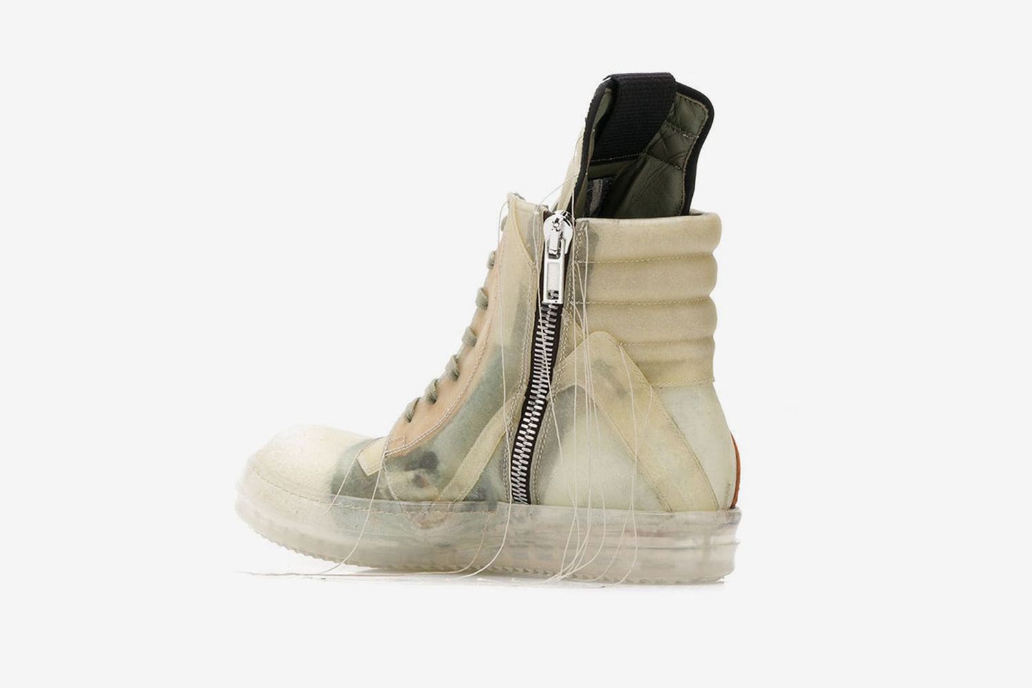 Rick Owens Drops Clear-Soled Geobasket Sneakers