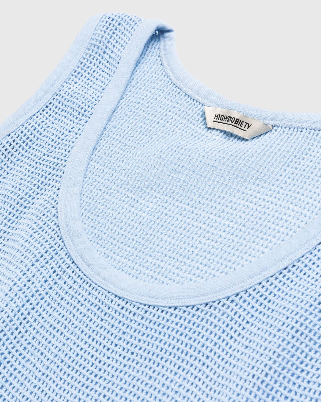 Highsnobiety – Cotton Mesh Knit Tank Top Blue | Highsnobiety Shop