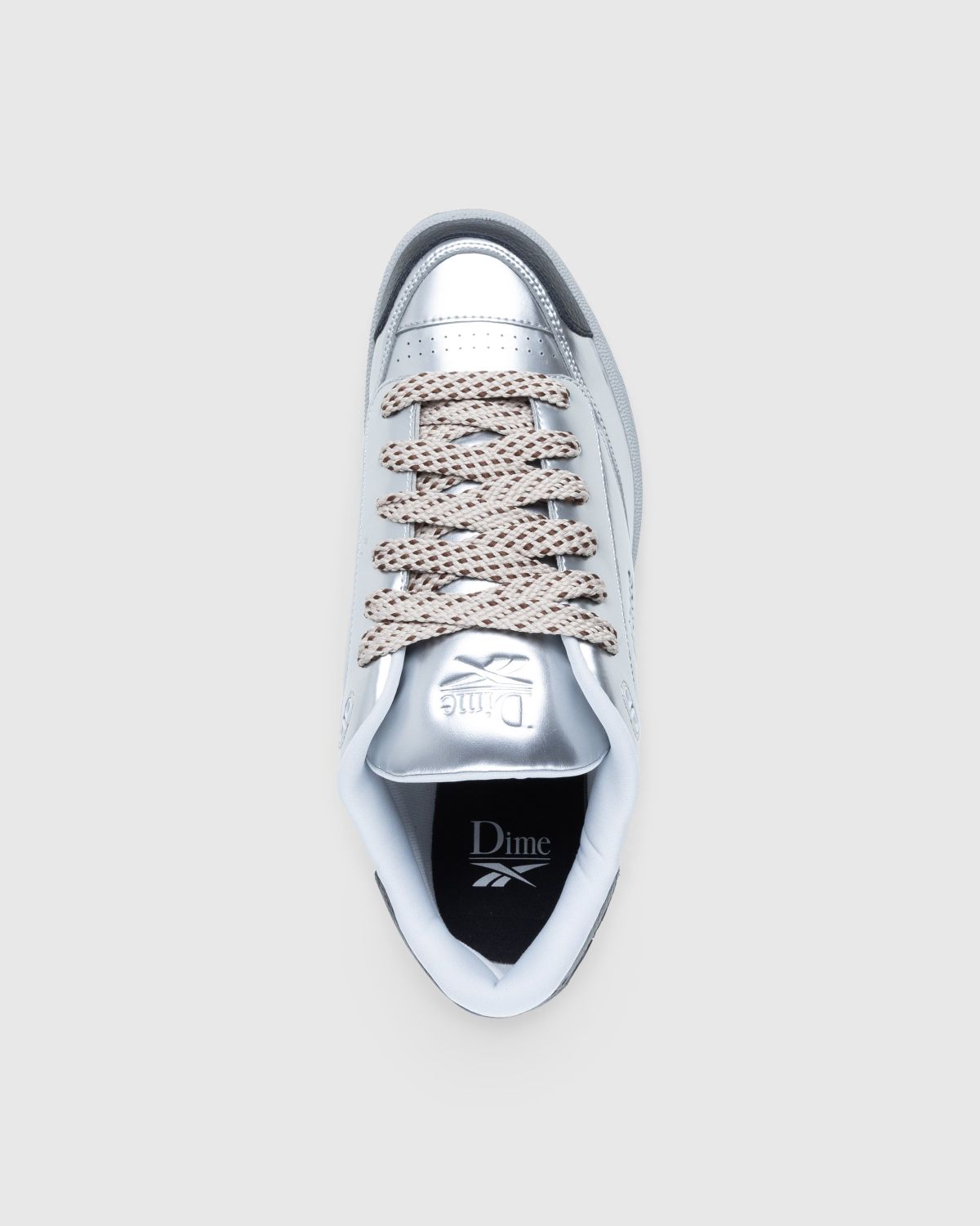 Reebok x Dime – Club C Bulc Shoes Silver/Beige | Highsnobiety Shop