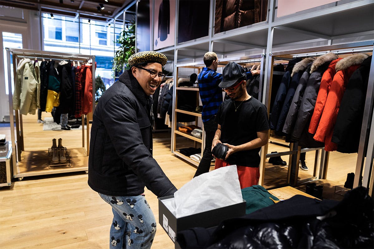 Stylish New Yorkers Go to Town at Woolrich’s Epic Flagship Store